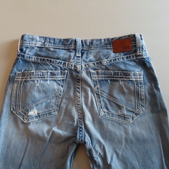BKE | Jeans | Bke Mens Tyler Straight Distressed Button Fly Jeans Size ...